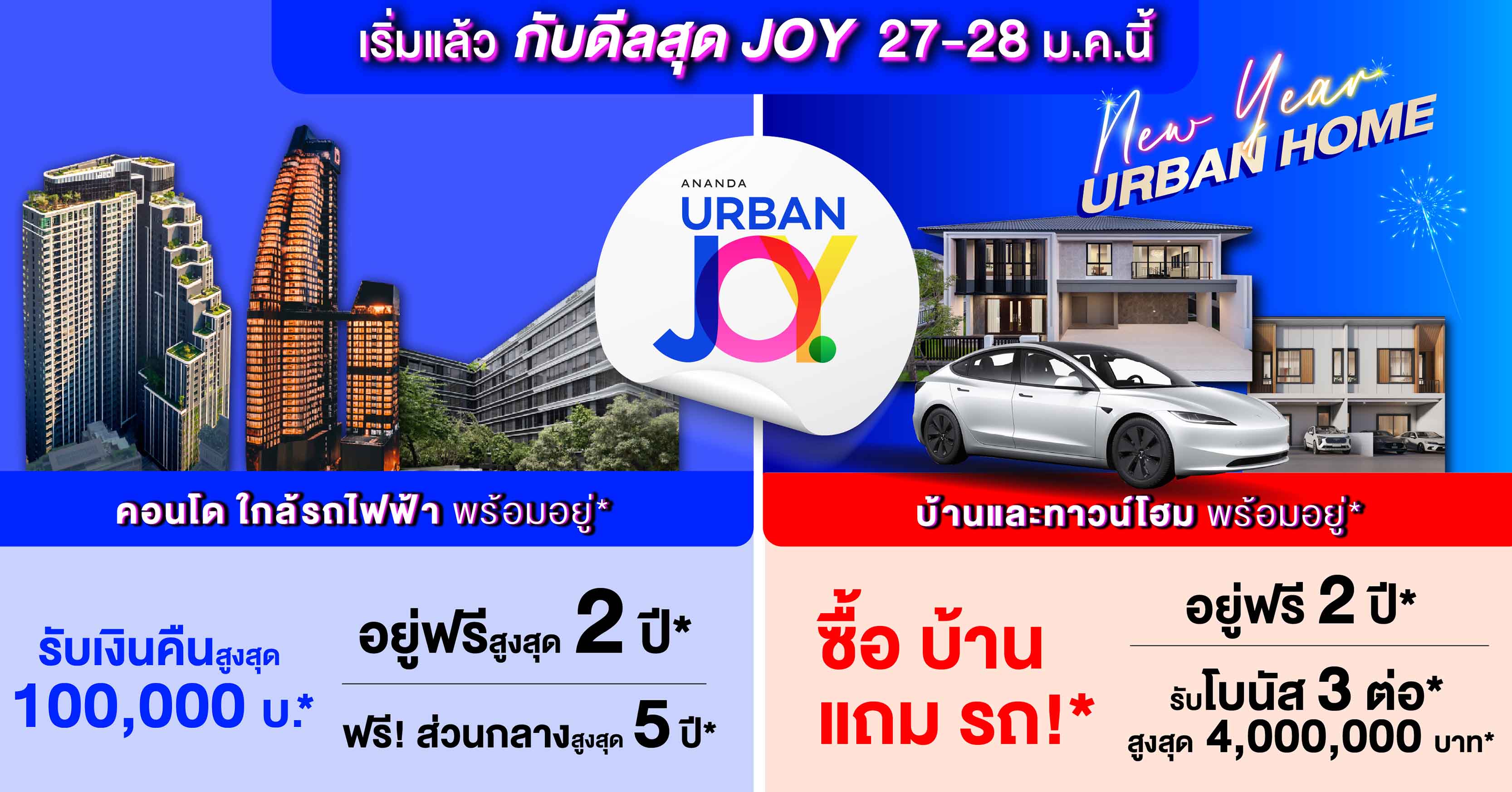 อนันดาฯ ส่งแคมเปญแรก ANANDA URBAN JOY รับปี 2567 ขน 26 โครงการทำเลเมือง ใกล้รถไฟฟ้า พร้อมอยู่ ...