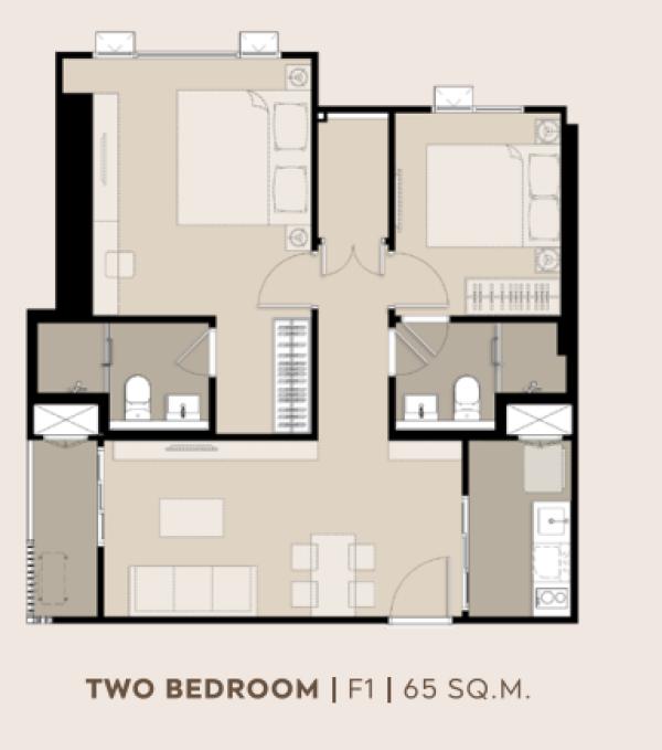 ขายดาวน์!! รอบ VVIP Life phahon Ladprao ห้อง Rare 2 ห้องนอน 2 ห้องน้ำ ...