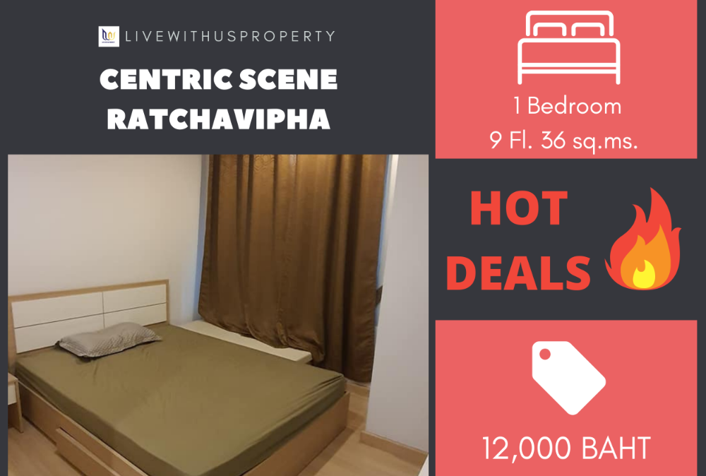 เช่าด่วน!! ราคาดีมาก ห้องแต่งสวยมาก Centric Scene Ratchavipha ...