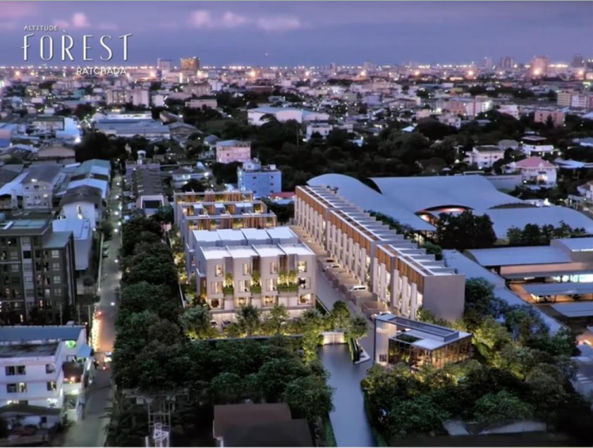 Altitude Forest-Ratchada ทาวน์โฮมทำเลรัชดา-สุทธิสาร เดินทางง่ายใกล้ MRT ...