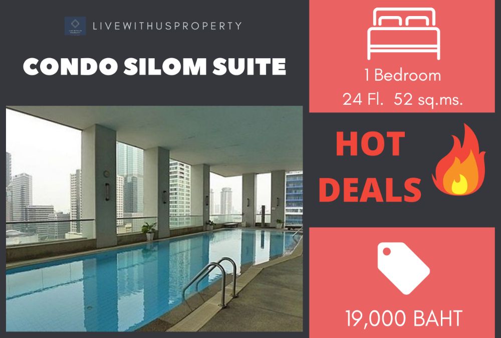 เช่าด่วน!! ราคาดีมาก วิวตึกมหานคร ชั้นสูง แต่งสวยมาก Condo Silom Suite ...